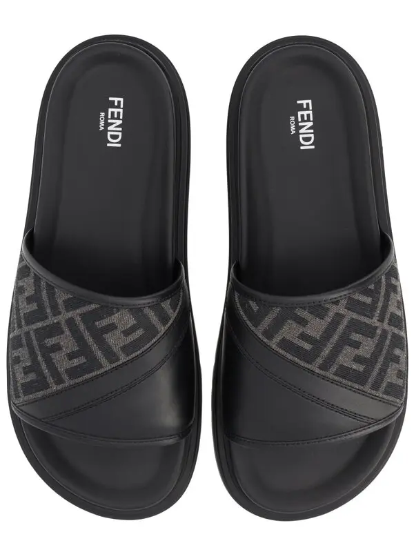 Fendi Diagonal Sandal