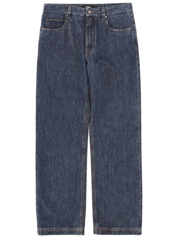 Fendi Regular Fit Jeans - Blue