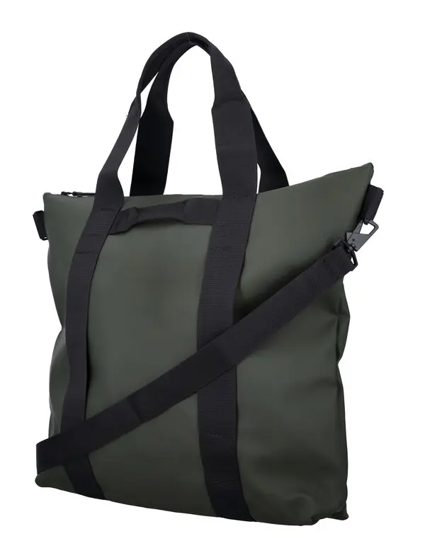 Rains Tote Bag With Shoulder Strap - Green