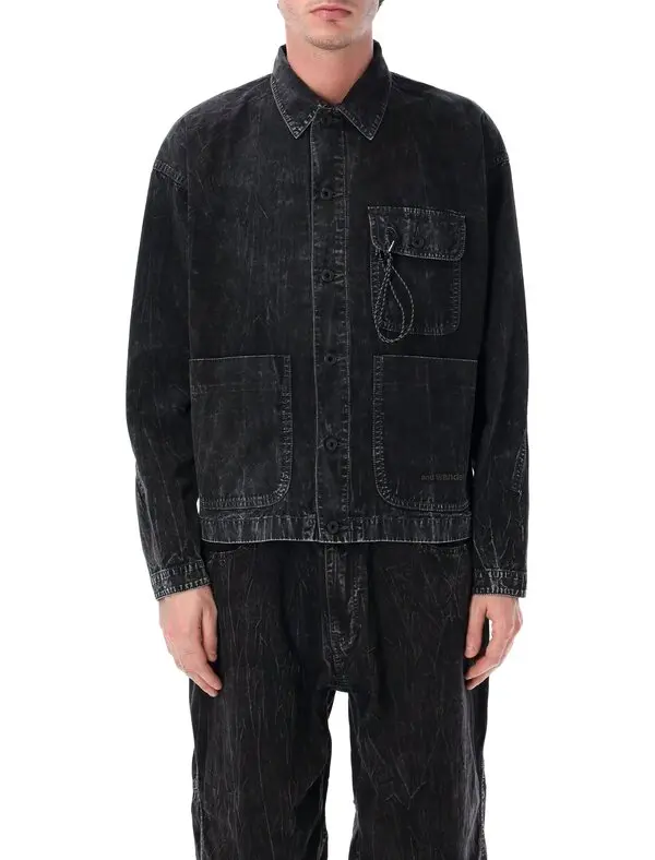 AND WANDER Textured Jacket - Black