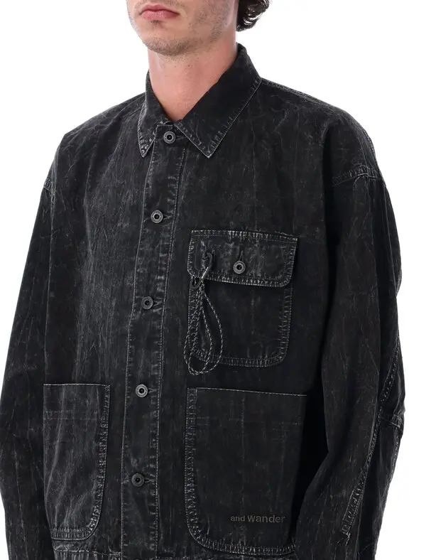AND WANDER Textured Jacket - Black