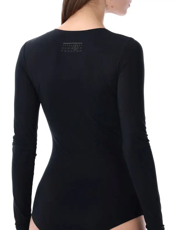 MAISON MARGIELA Long-sleeved Bodysuit - Black