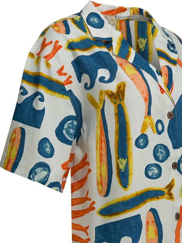 Patagonia Tidal Threads Printed Shirt - Beige