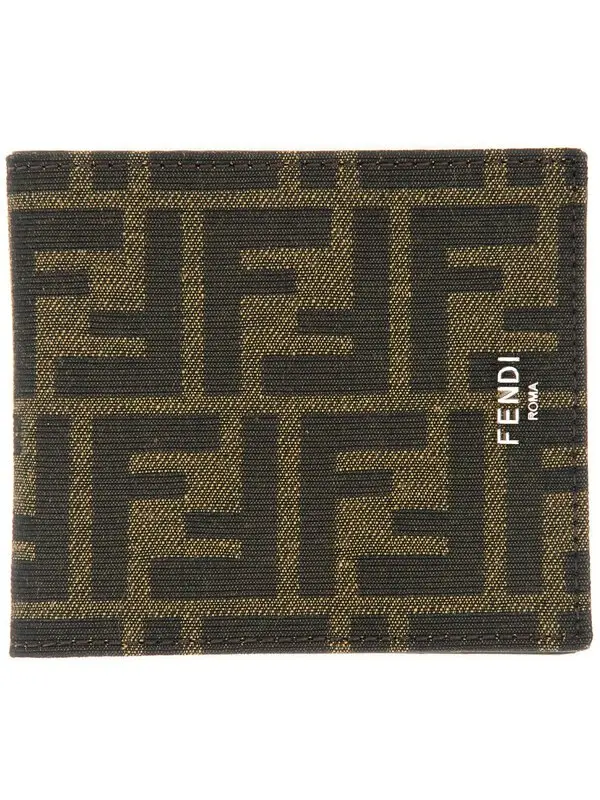 Fendi Bifold Wallet 'ff - Brown