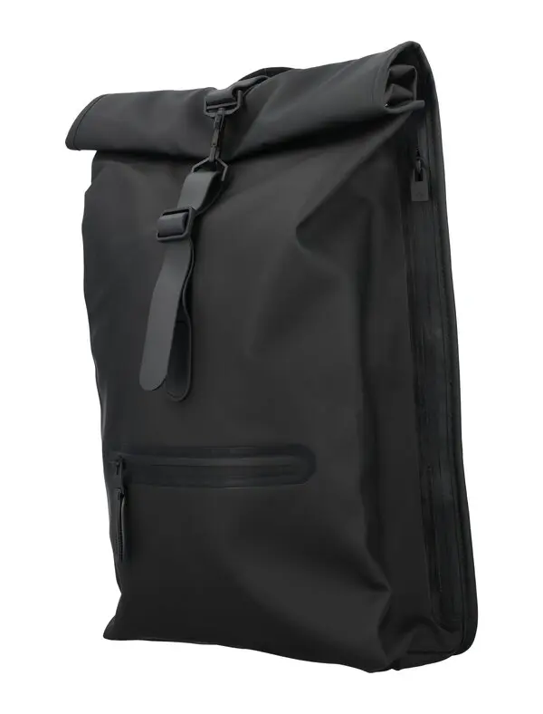 Rains Rolltop Backpack - Black