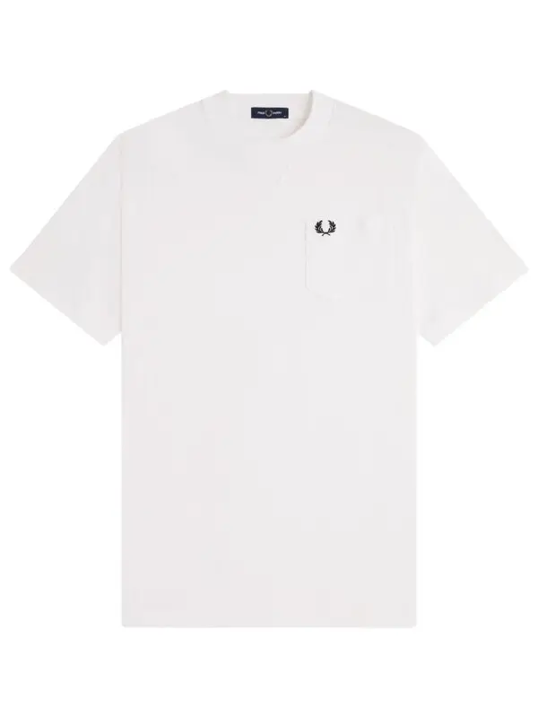 Fred Perry T Shirt With Logo - White