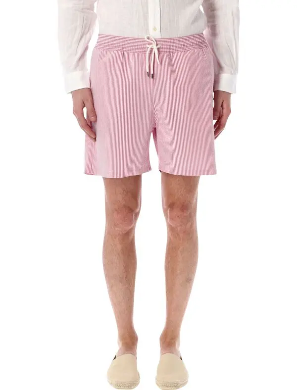 Polo Ralph Lauren Striped Traveller Swim Shorts - Pink