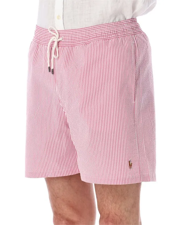 Polo Ralph Lauren Striped Traveller Swim Shorts - Pink