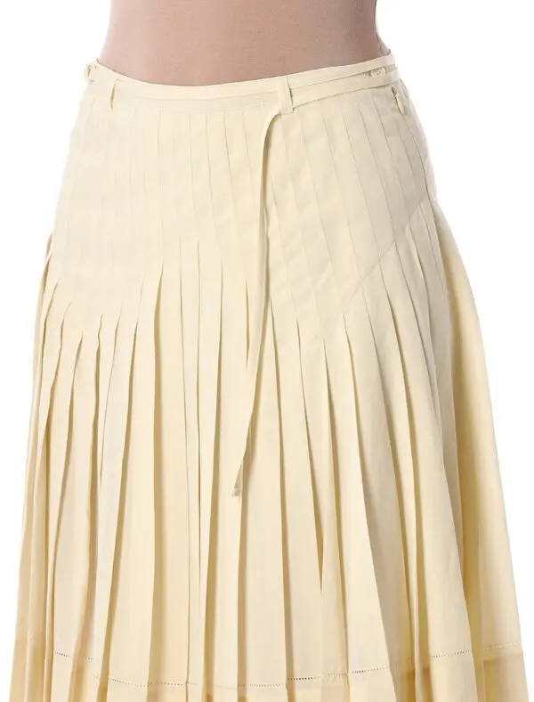 LOW CLASSIC Pleated Mini Skirt - White