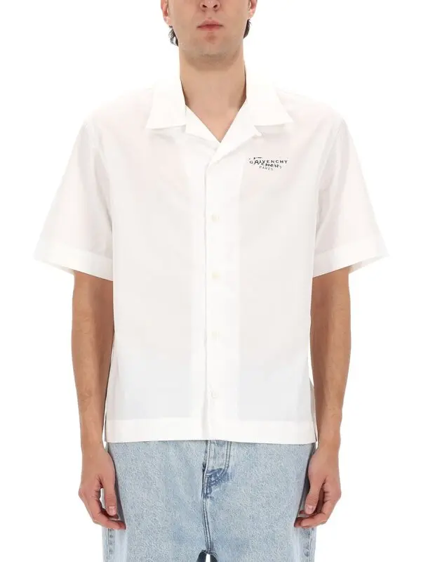 Givenchy Logo Print Shirt - White