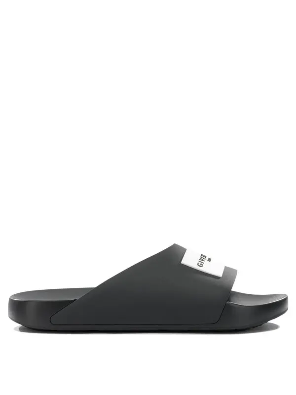 Givenchy Rubber Slides - Black