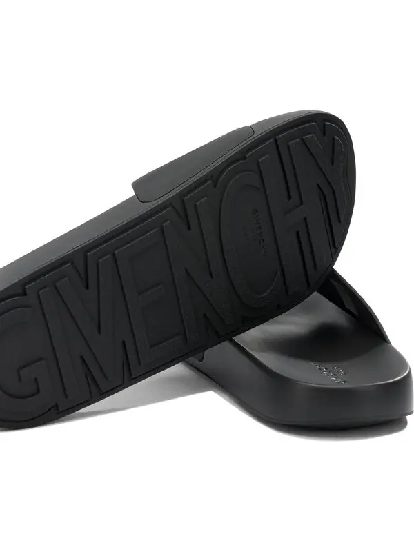 Givenchy Rubber Slides - Black