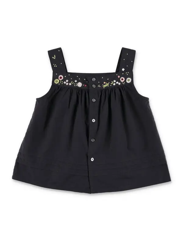 Bonpoint Elija Organic Cotton Poplin Blouse