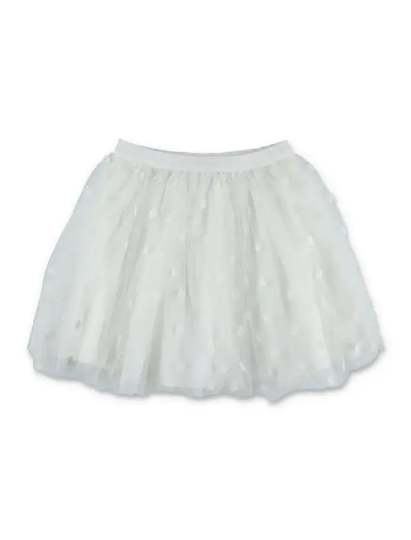 Bonpoint Pois Skirt - Naturel White