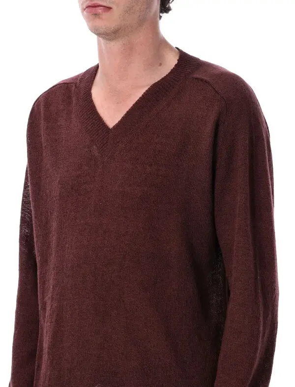 Our Legacy Rue V-neck Sweater - Cabernet