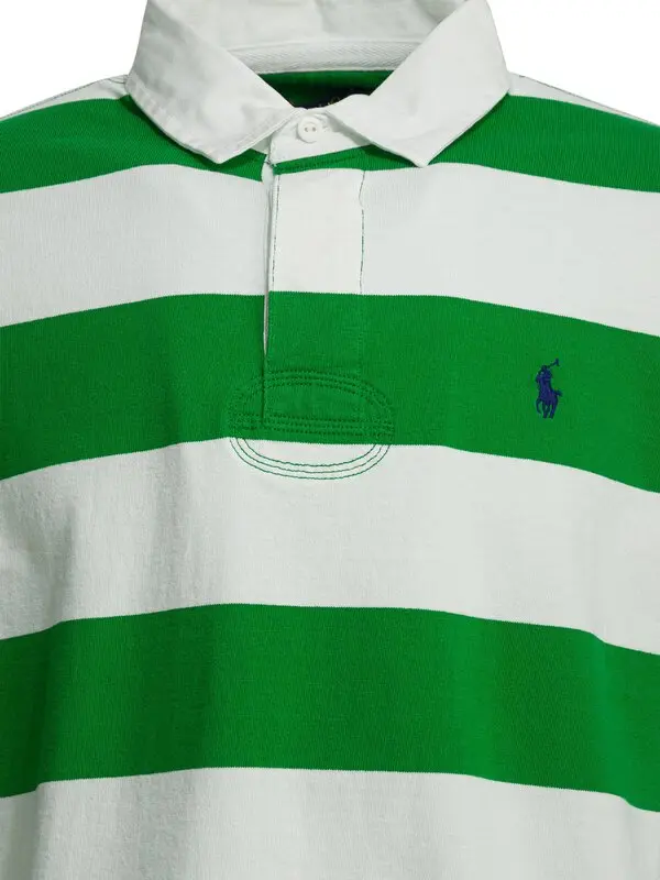 Polo Ralph Lauren Polo Shirt With Buttons And Logo - Green