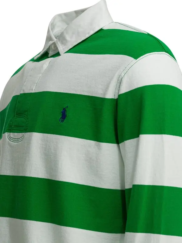 Polo Ralph Lauren Polo Shirt With Buttons And Logo - Green