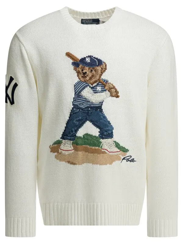 Polo Ralph Lauren Knitted Crew Neck Sweater - White