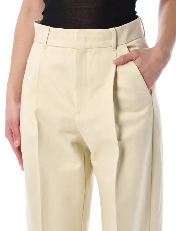 Soeur Graham Cotton Trousers - Creme