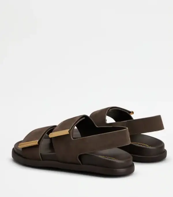 TOD'S Nabuk Sandals - Brown