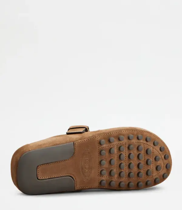 TOD'S Suede Mules - Brown