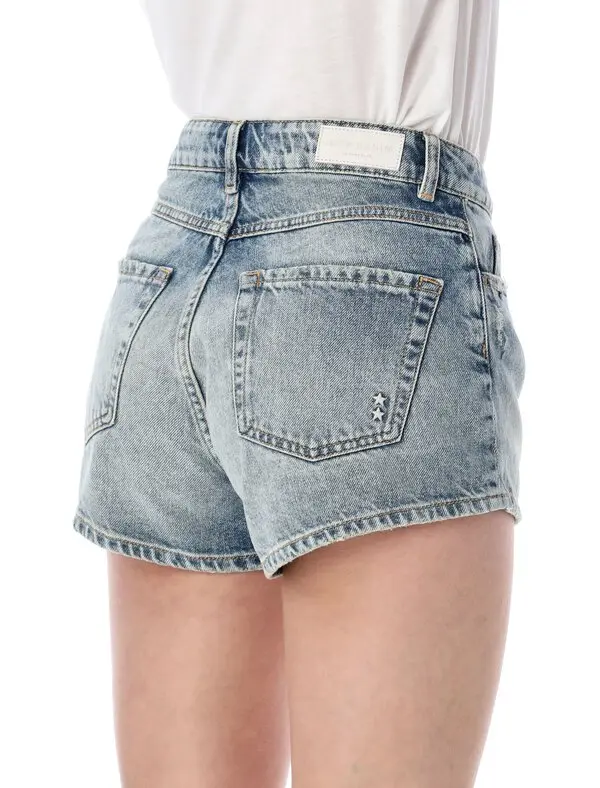 ICON DENIM LOS ANGELES Umi Denim Shorts - Smoke Blue