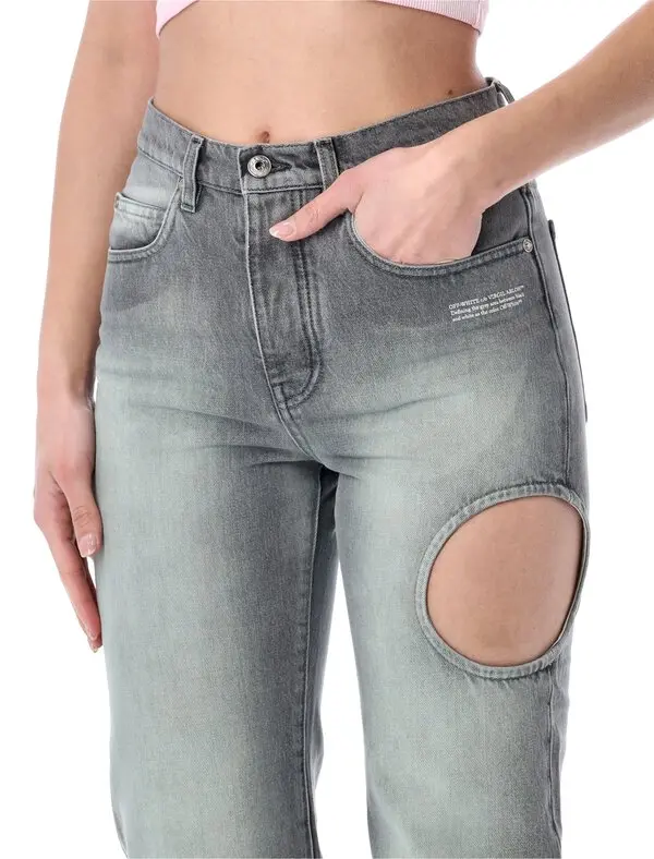Off-White New Meteor Denim Pants - Grey