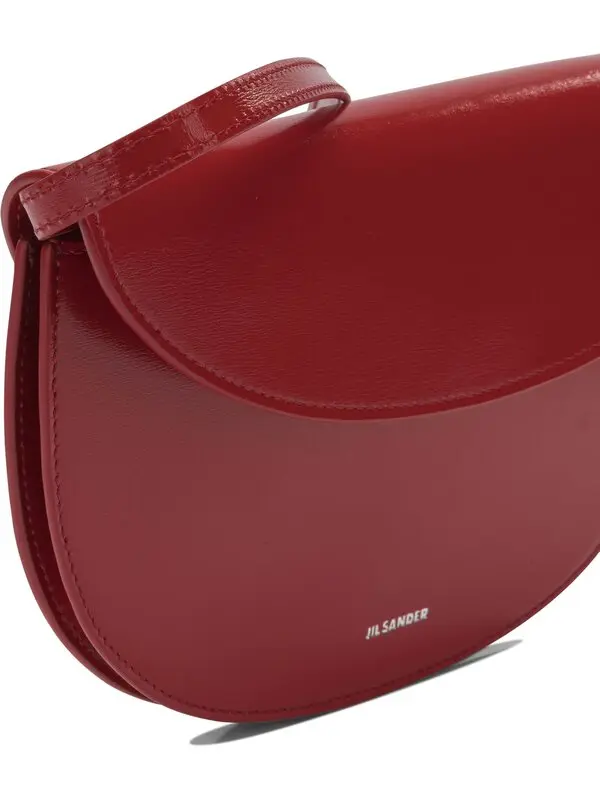 JIL SANDER Curve' Wallet - Red