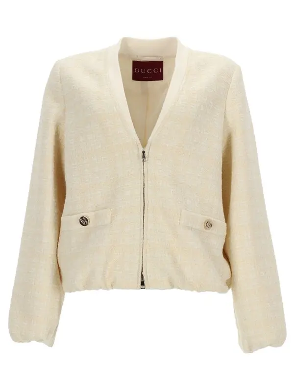 Gucci Plaid Jacket - Beige