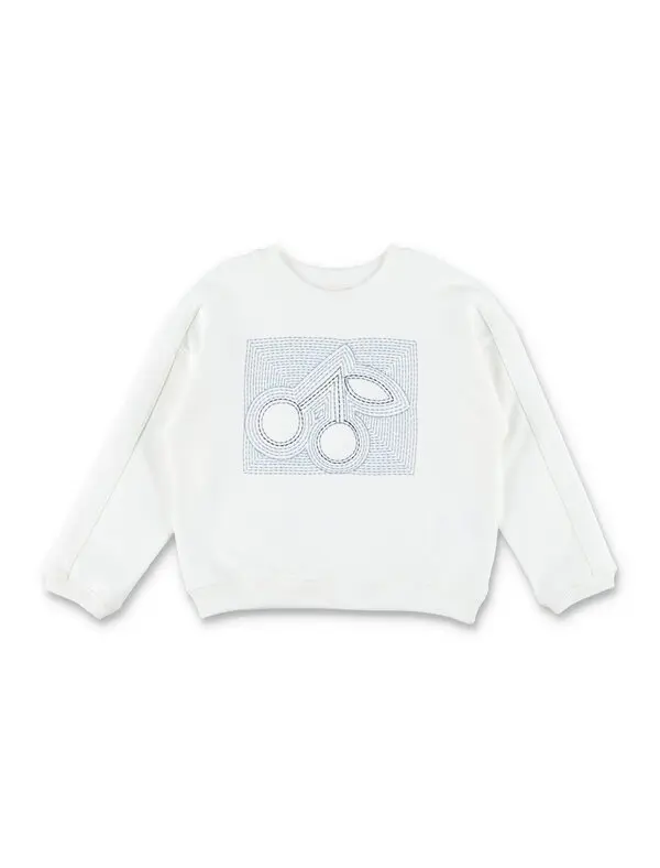 Bonpoint Gena Fleece Sweatshirt - Milk White