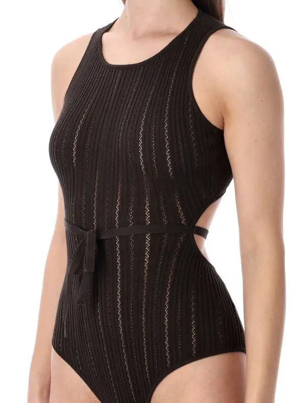 SESSUN Andrade Knit Bodysuit - Brown