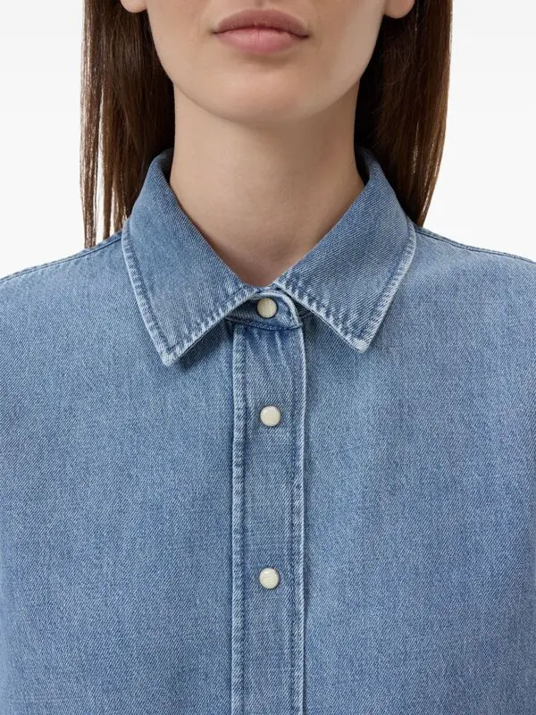 Closed Cotton Button Down Shirt - Clear Blue