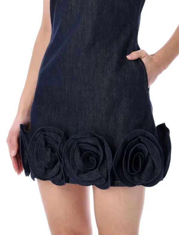 SELF-PORTRAIT Indigo Denim Mini Dress