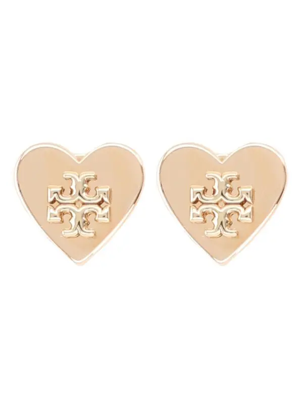 Tory Burch Kira Heart Stud Earrings - Gold
