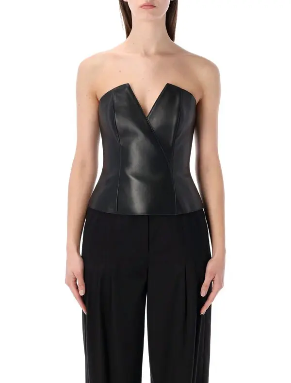 Ralph Lauren Harling Lambskin Bustier