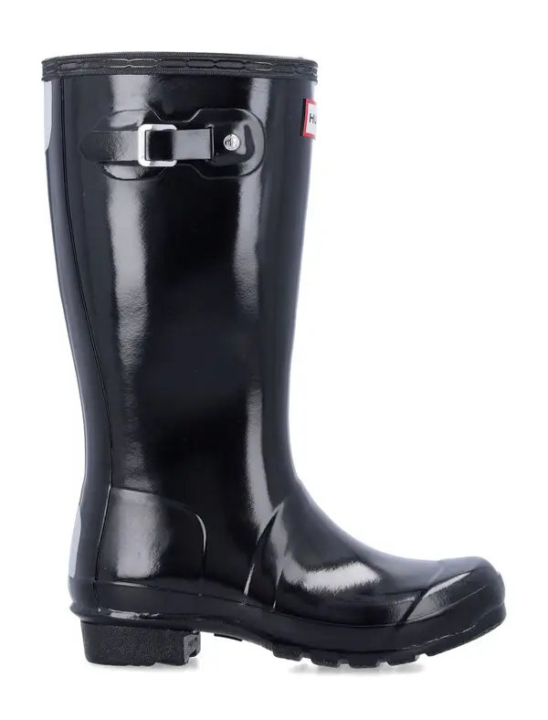 Hunter Glossed Boots - Black
