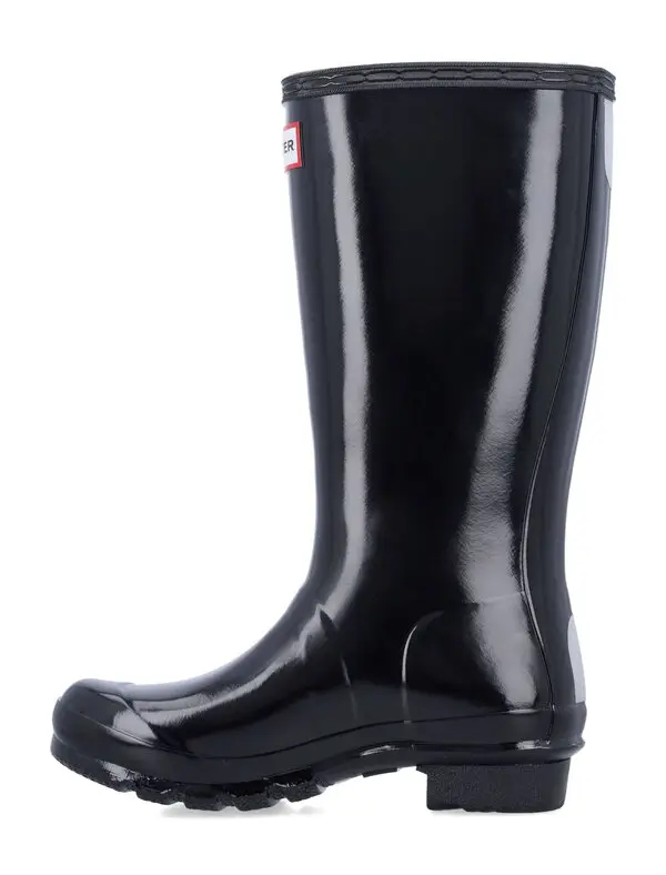 Hunter Glossed Boots - Black