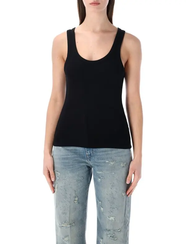 Colorful Standard Organic Rib Tank Top - Deep Black