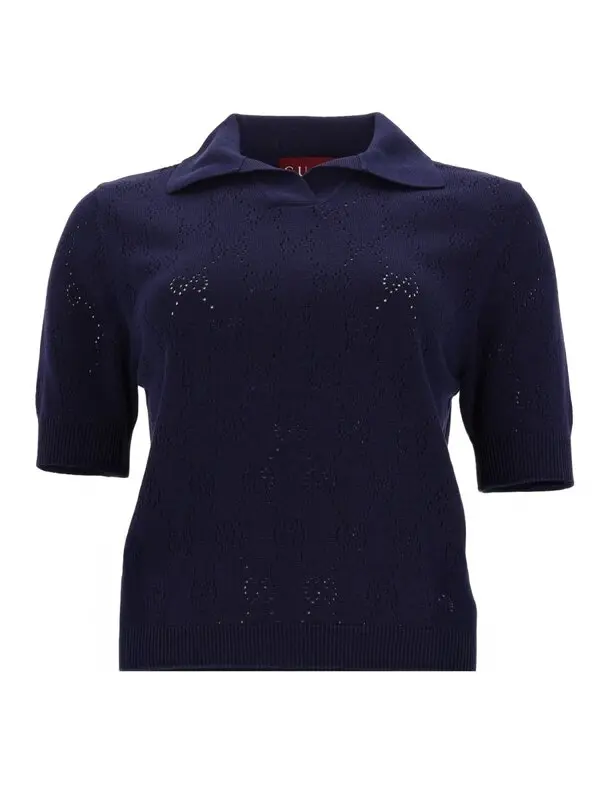 Gucci Silk And Cotton Polo Shirt