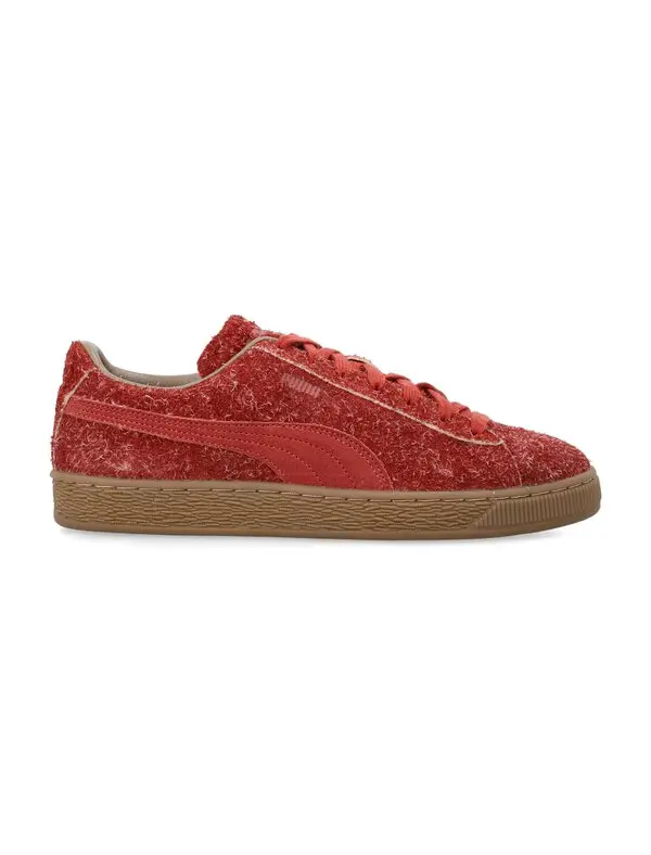 PUMA Fuzzy Suede Leather Sneakers - Mars Red