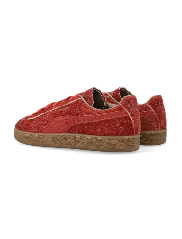 PUMA Fuzzy Suede Leather Sneakers - Mars Red
