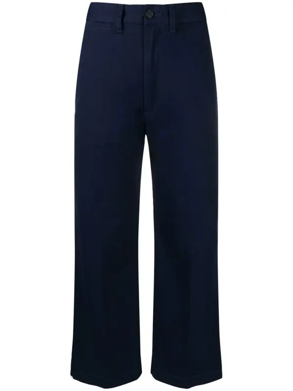 Ralph Lauren Wide-leg Cropped Chinos