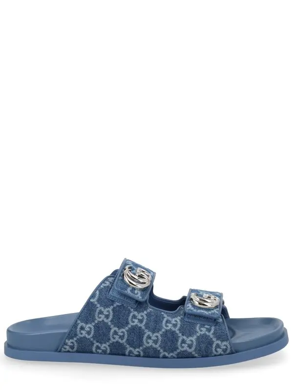 Gucci Logo Sandals - Blue