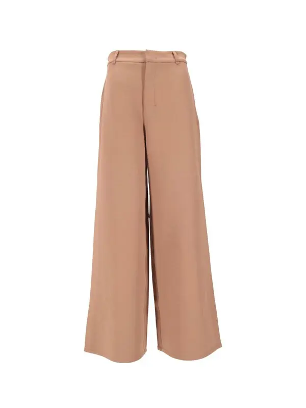Max Mara Pantalone In Jersey - Cammello