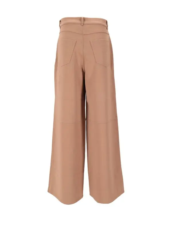 Max Mara Pantalone In Jersey - Cammello