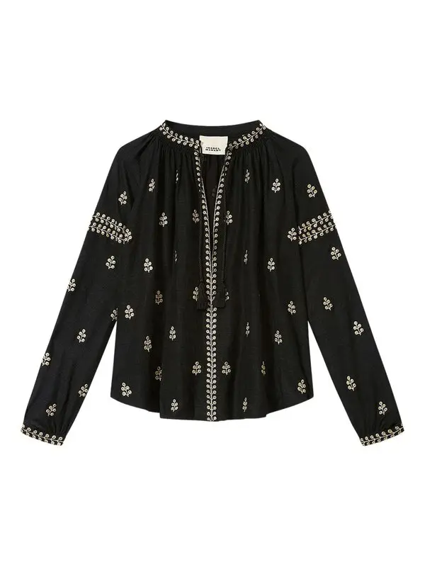 Isabel Marant Étoile Rodis Silk Blouse - Black