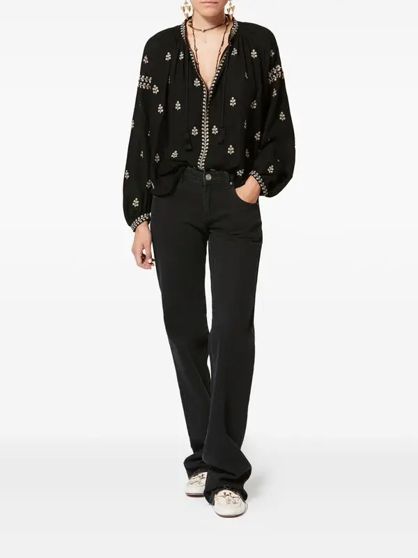 Isabel Marant Étoile Rodis Silk Blouse - Black