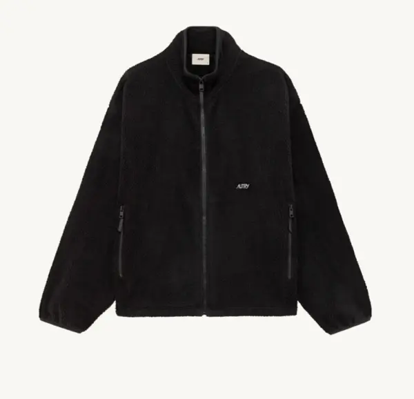 AUTRY Fleece Jacket - Light Teddy Black