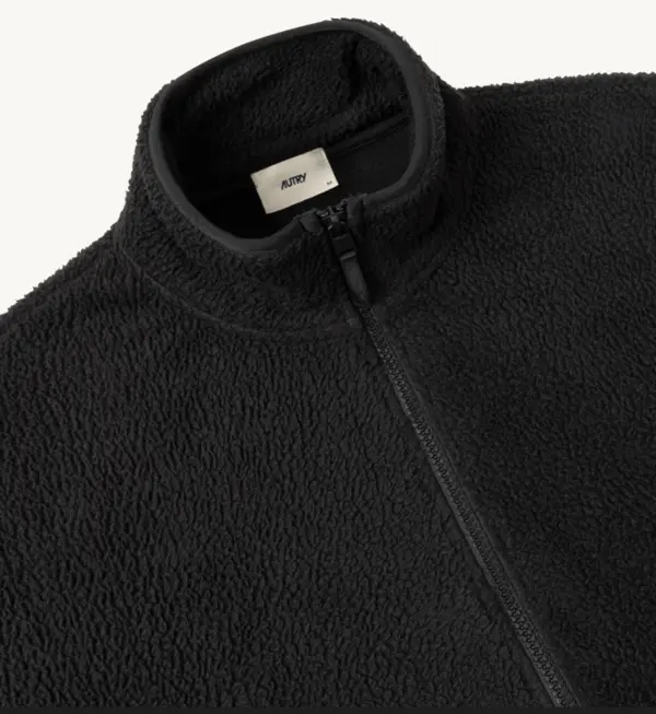 AUTRY Fleece Jacket - Light Teddy Black