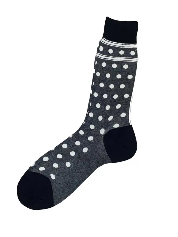 ANTIPAST Pois Crew Socks - Black